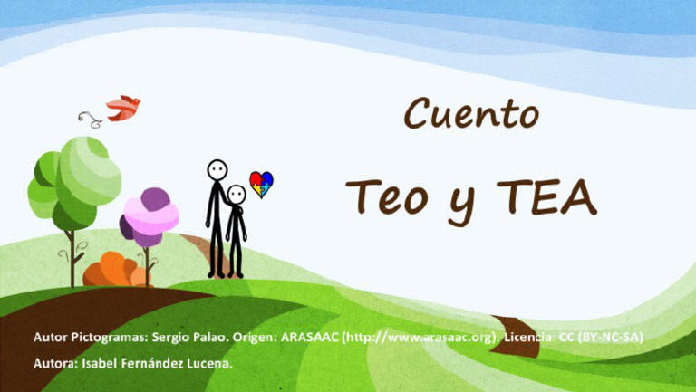 Diapositiva Portada Cuento Teo y TEA Power Point | PDF