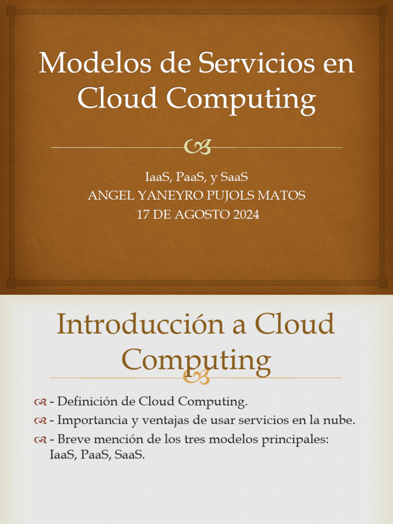 Modelos de Servicios en Cloud Computing | PDF | Computación en la nube | Software como servicio