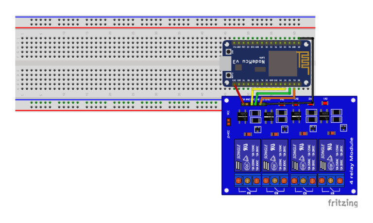 Skema Kontrol Relay ESP8266 | PDF