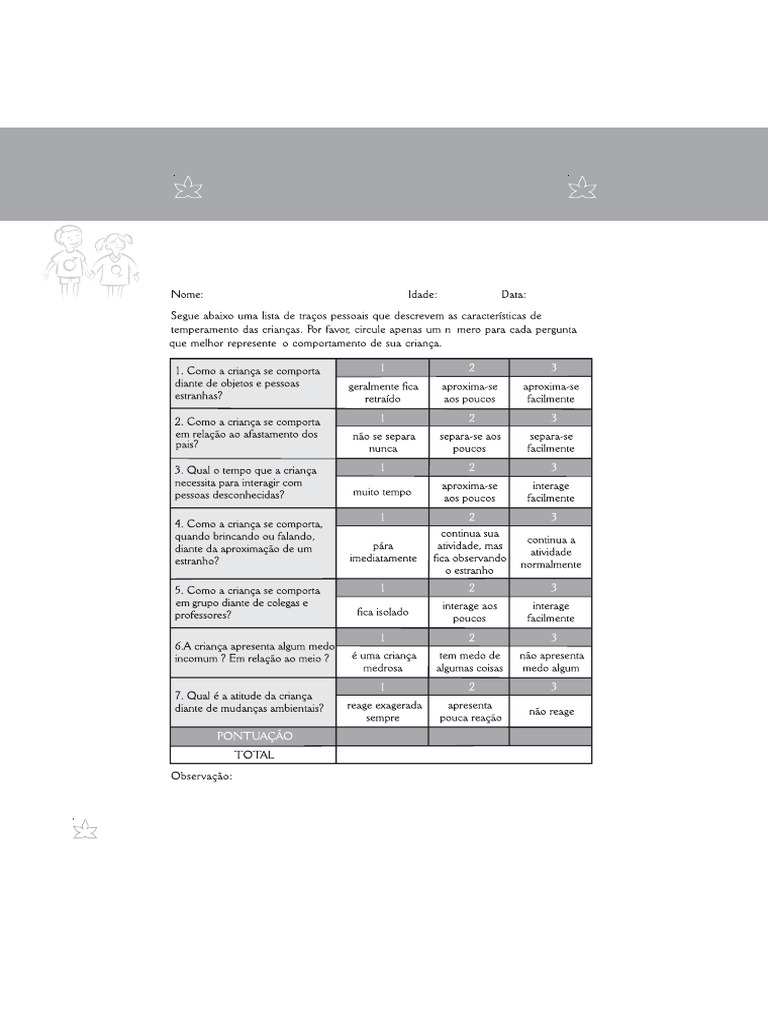 Protocolo Das Características de Temperamento (PCT) - 5 | PDF