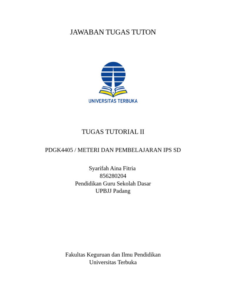Tugas 2 Materi Pembelajaran IPS diSD | PDF