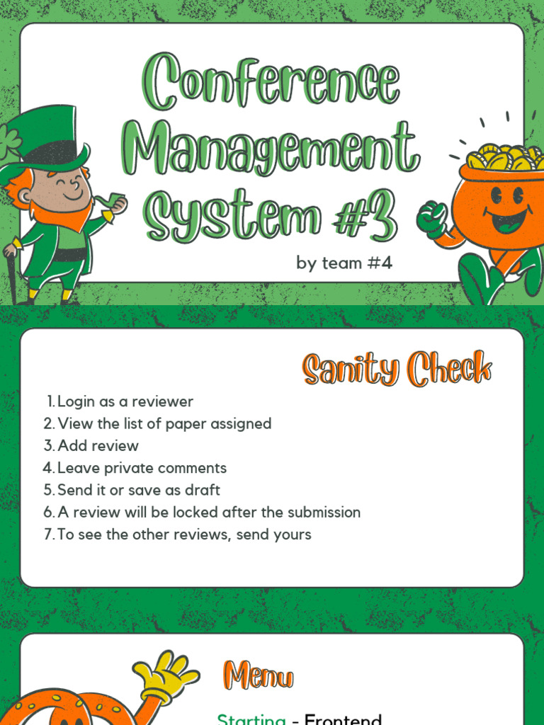 Conference Management System Overview | PDF | Databases | Software