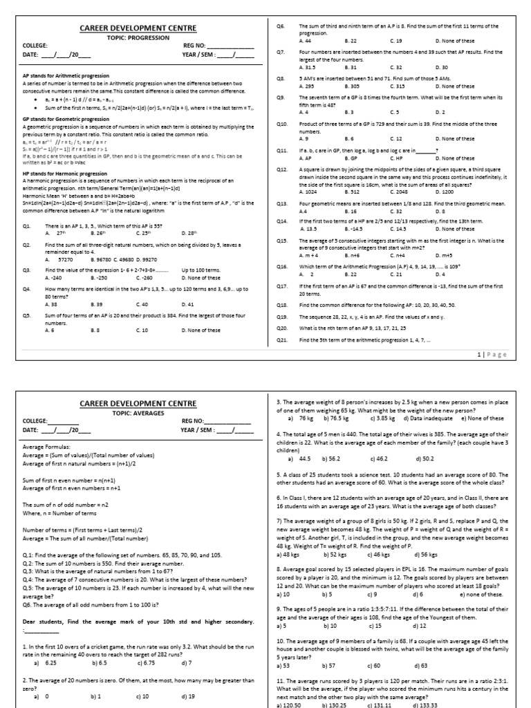 Eec - 2year - Cat2 - CDC - Materials (5 Topics) | PDF | Mathematics | Arithmetic