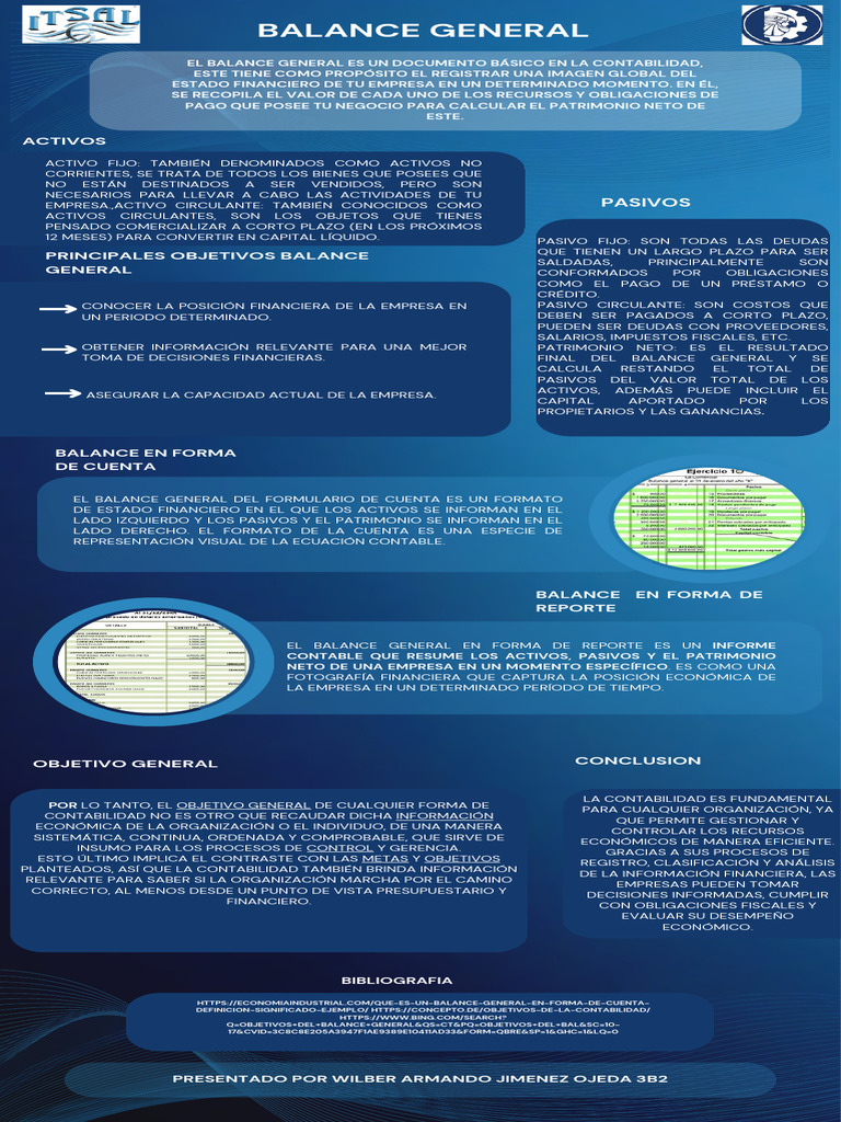 Objetivos y Estructura del Balance General | PDF | Contabilidad | Hoja ...