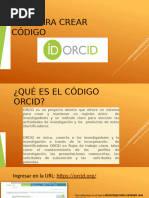 Manual - Generar y Registrar El Codigo Orcid 2024 (1) | PDF