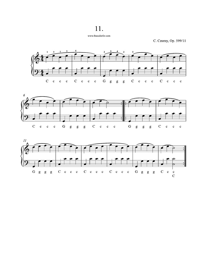 Czerny Op 599 11 Partitur | PDF