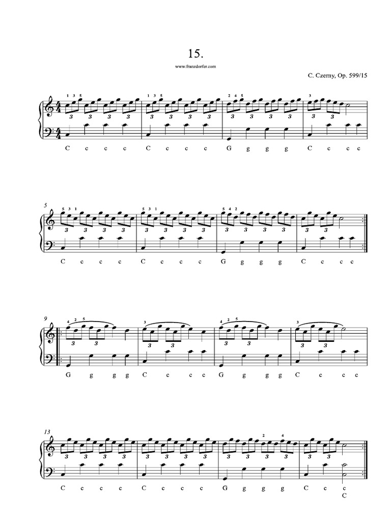 Czerny Op 599 15 Partitur | PDF