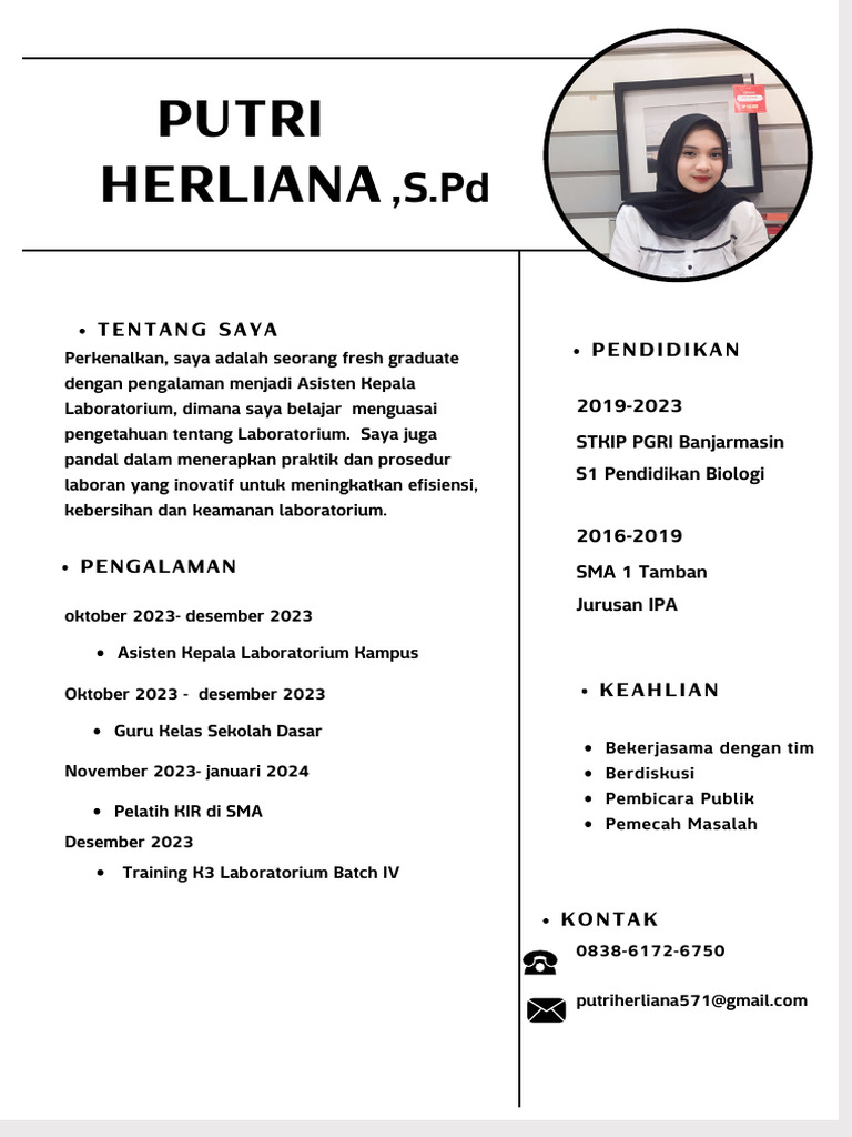 CV Putri | PDF