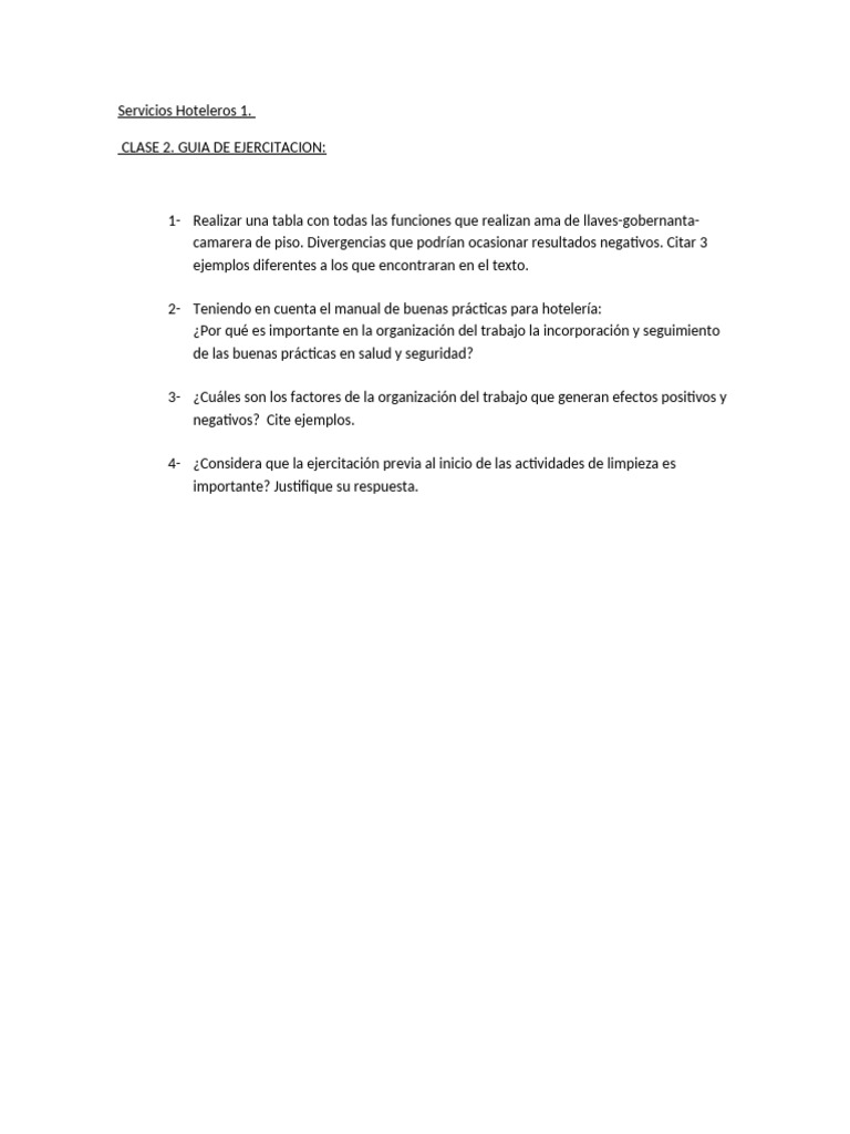 Clase2. Guia de Ejercitacion | PDF