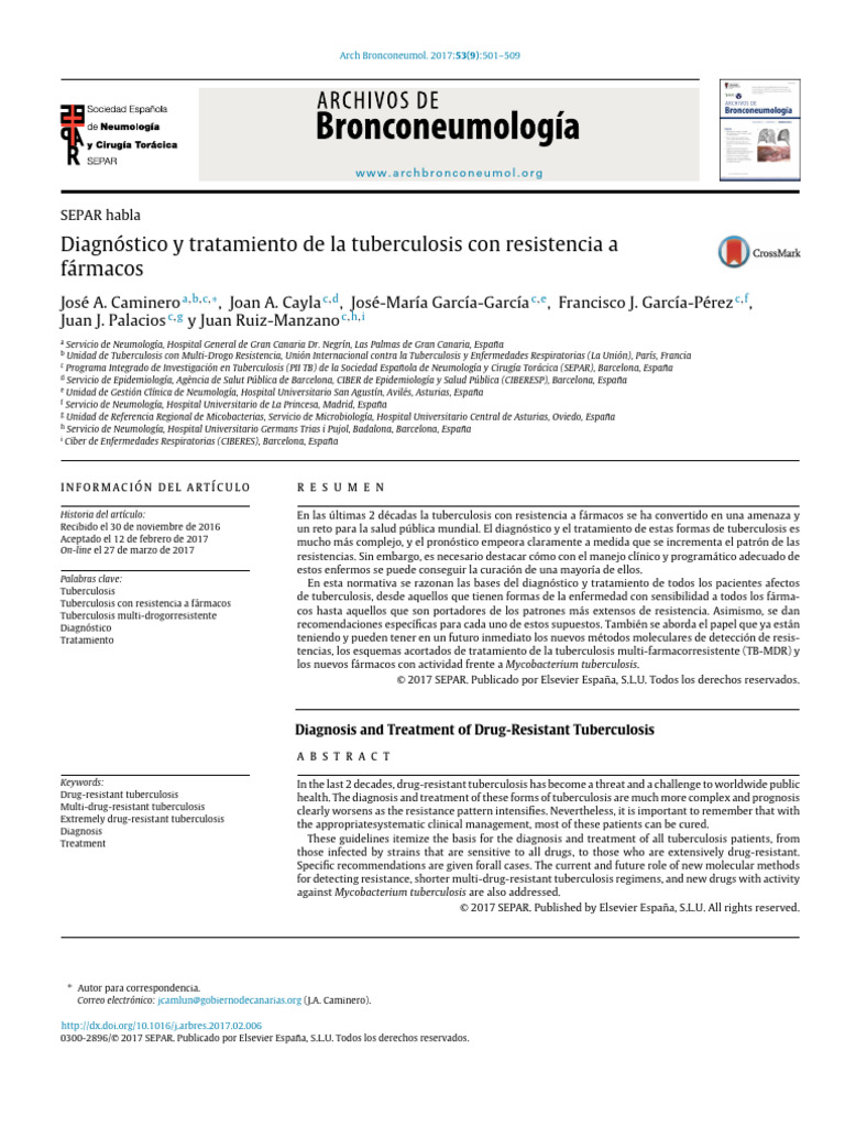 Tto TBC Resistente | PDF | Tuberculosis | Medicina CLINICA