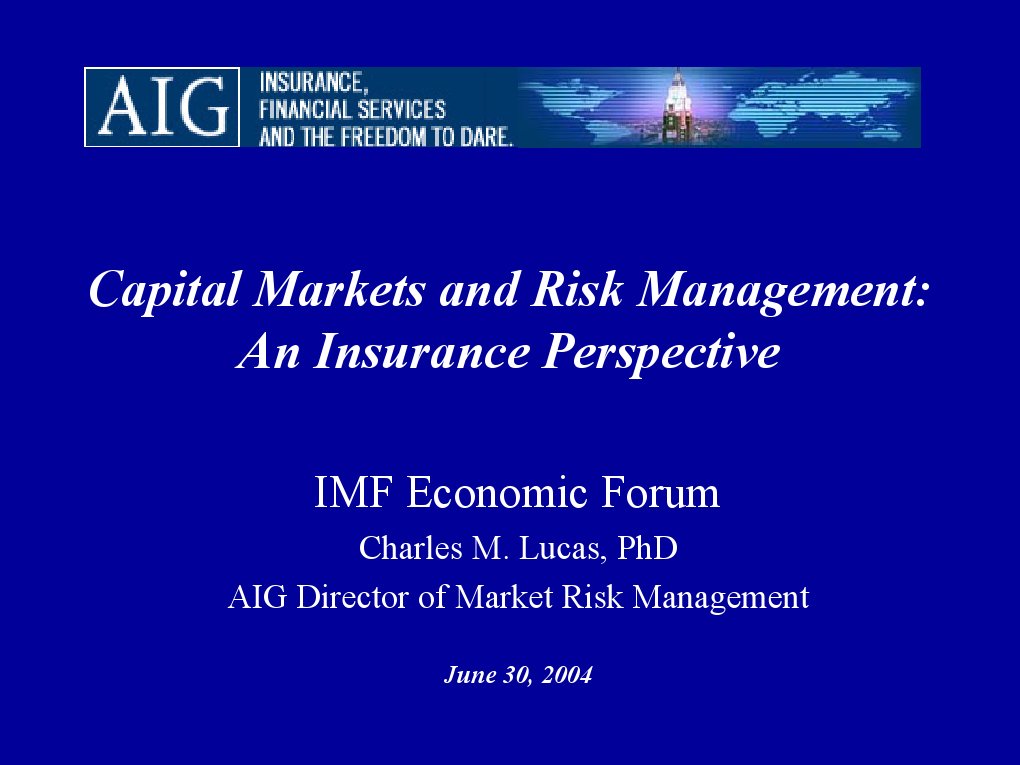 Capital Markets and Risk Management | PDF | Insurance | Risk Management