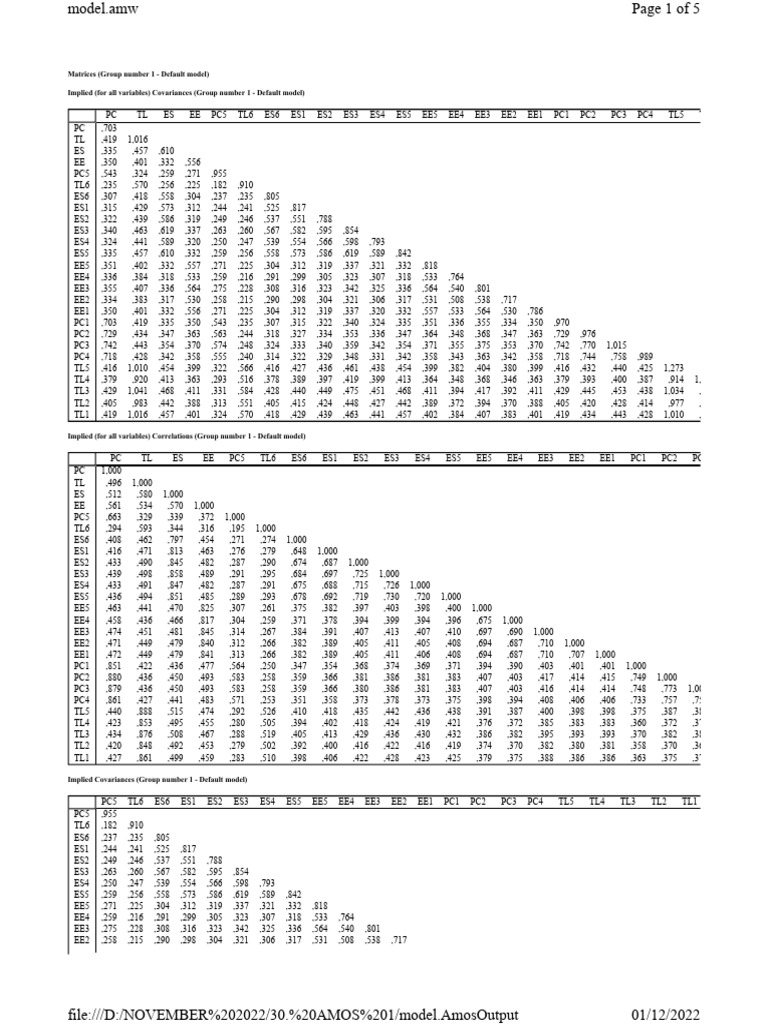 Output - 3 Uji Model Struktural | PDF