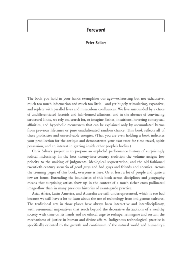 Chris Salter - Entangled - Technology and The Transformation of ...