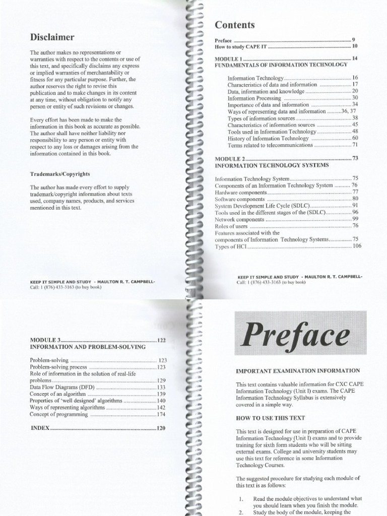 CAPE Unit 1 - IT Textbook | PDF