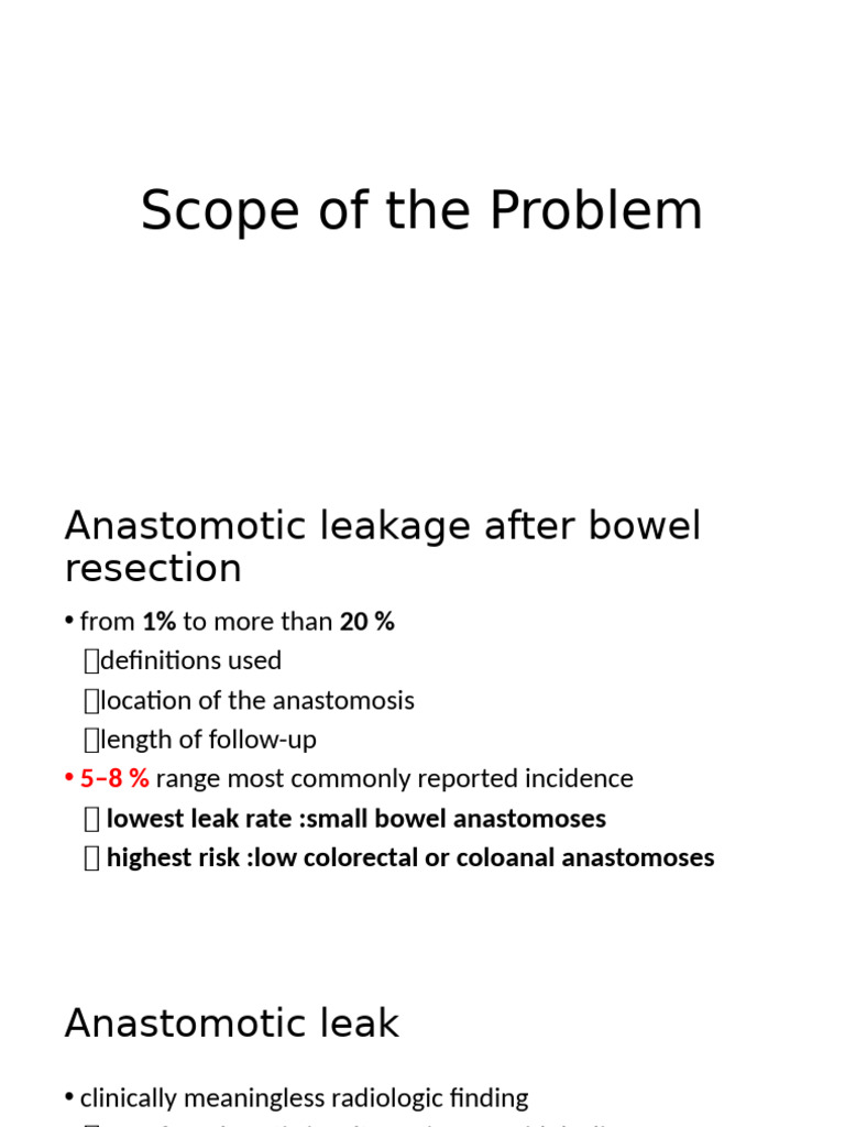 Scope of The Problem | PDF | Surgery | Epidemiology