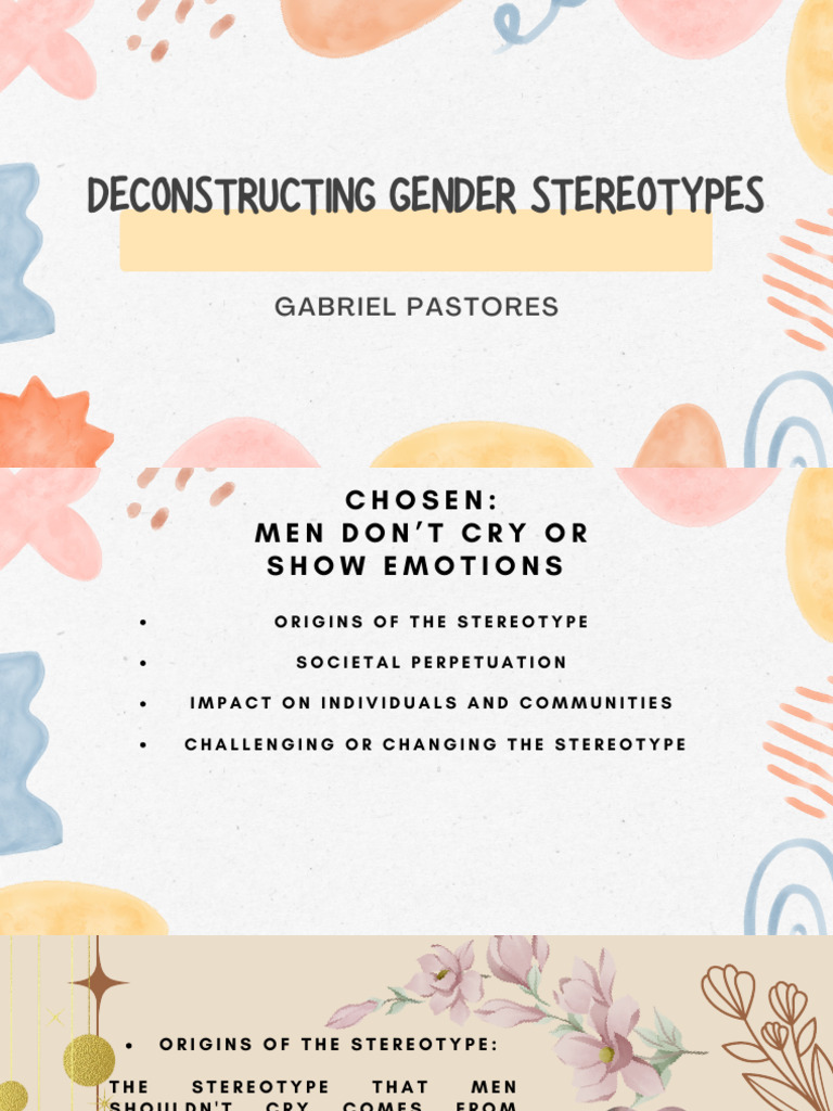 Deconstrcuting Gender Stereotypes | PDF | Self-Improvement | Science ...