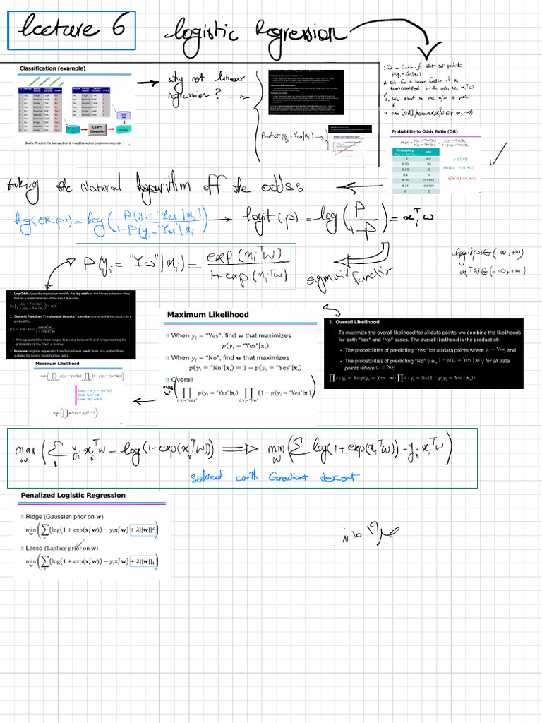 Lecture 6 Logistic Regression | PDF | Estimation Theory | Statistical Inference