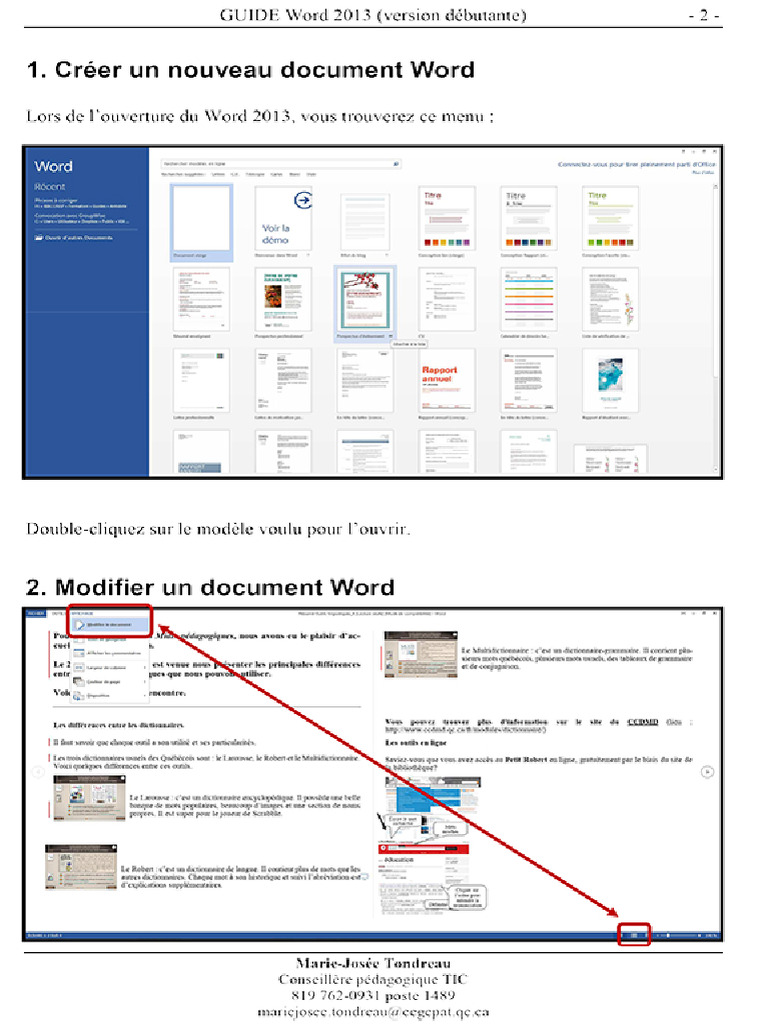 Guide Word 2013 - 01 | PDF