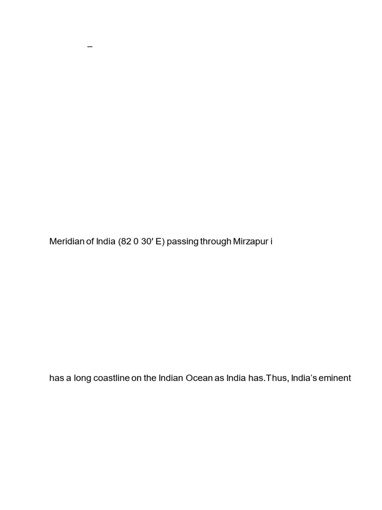 India: Geography, Size, and Location Insights | PDF | Equator | Silk Road
