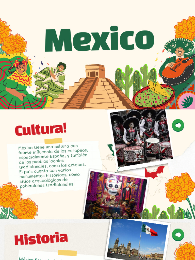 Mexico Introduction Presentation in Green and Red Informative Style PDF ...