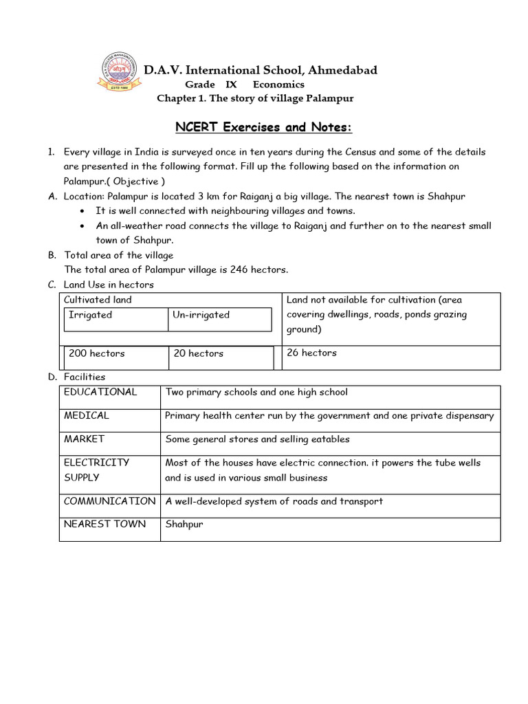 Grade 9 SST CH 1 Economics Back Exercises | PDF | Agriculture | Loans