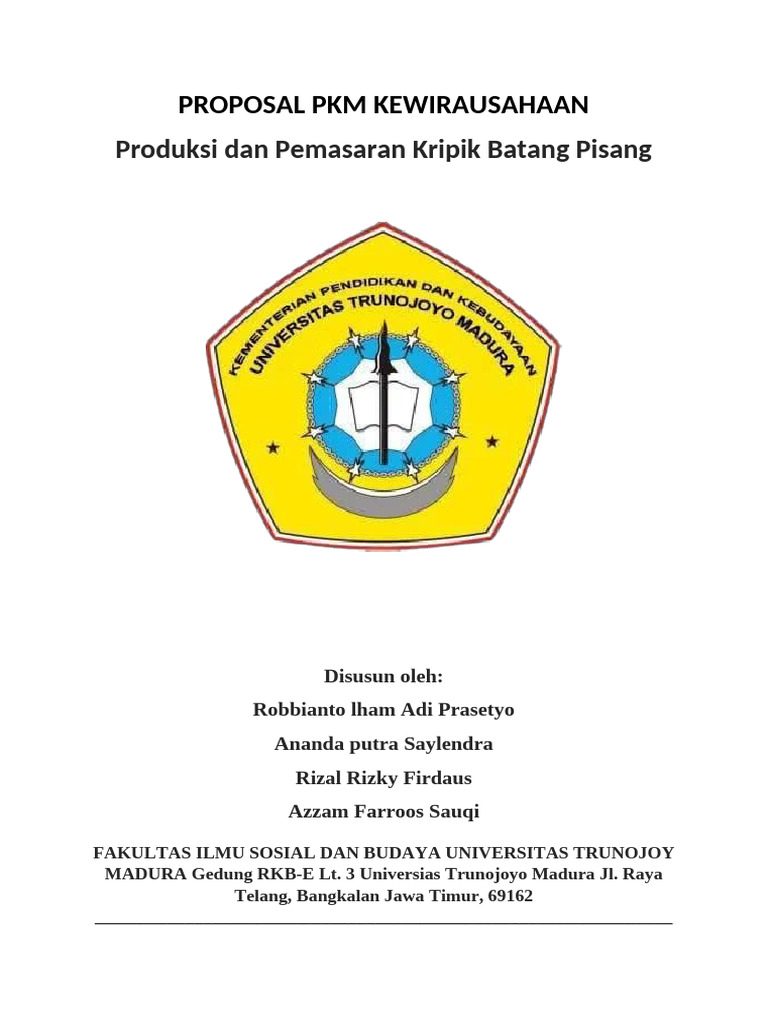 Proposal PKM Kewirausahaan | PDF