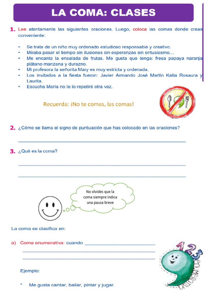 Uso correcto de la coma en textos | PDF