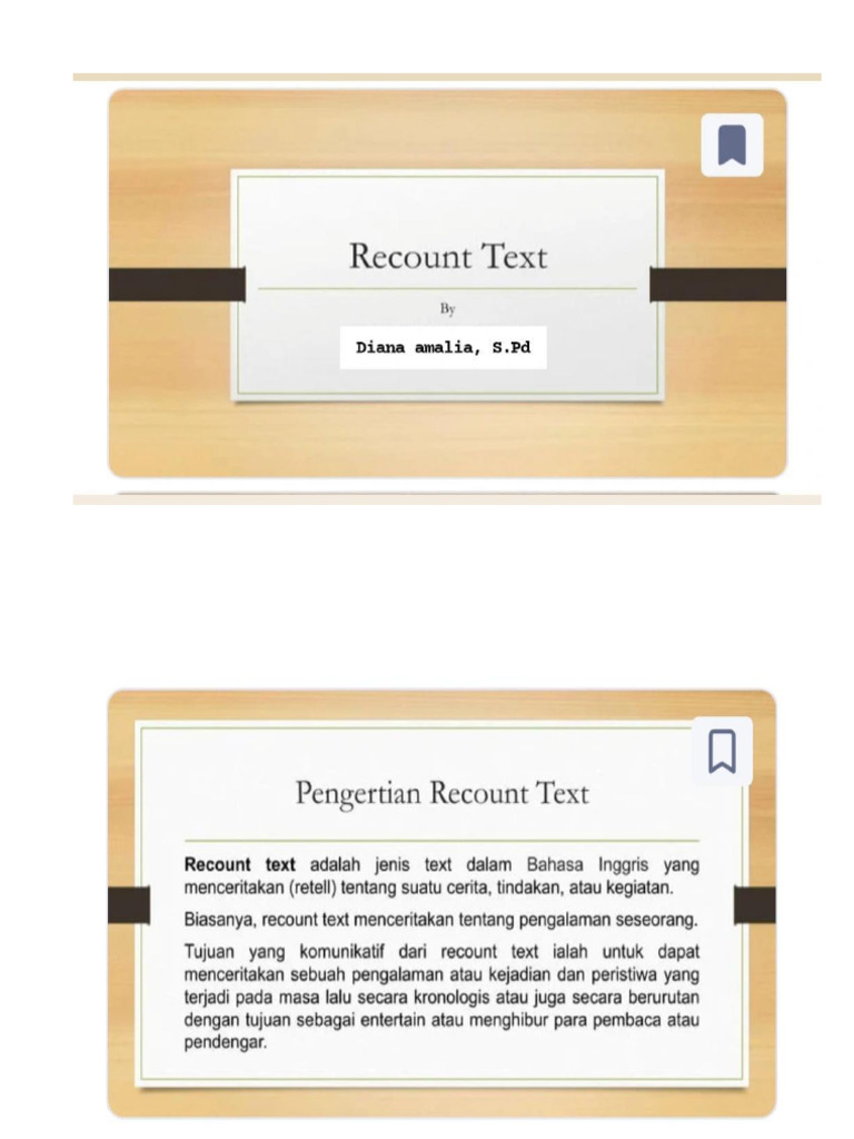 Recount Text Kelas 9 | PDF