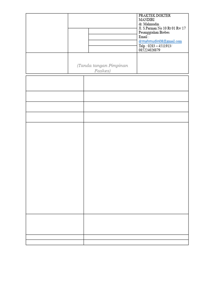 SOP FEEDBACK QR CODE Drmahmudin | PDF