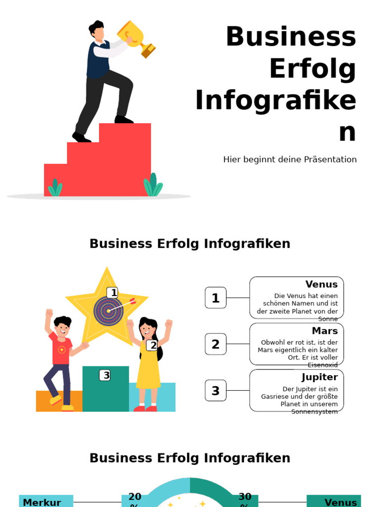 Business Erfolg Infografiken by Slidesgo | PDF
