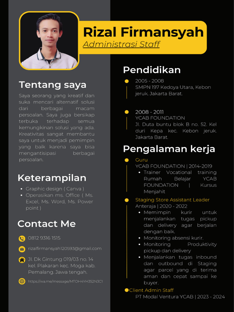 Rizal Firmansyah CV 2024 | PDF