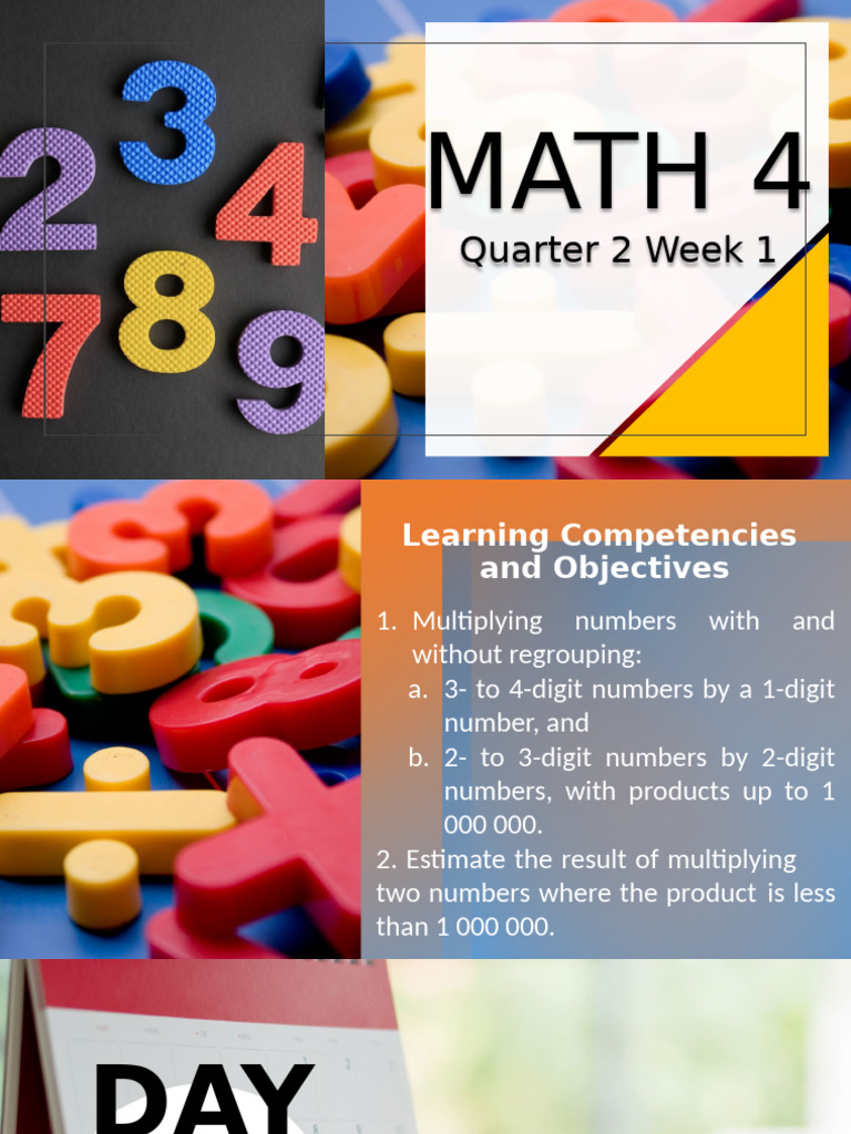 MATH 4 - Q2 - Week 1 | PDF | Multiplication | Lesson