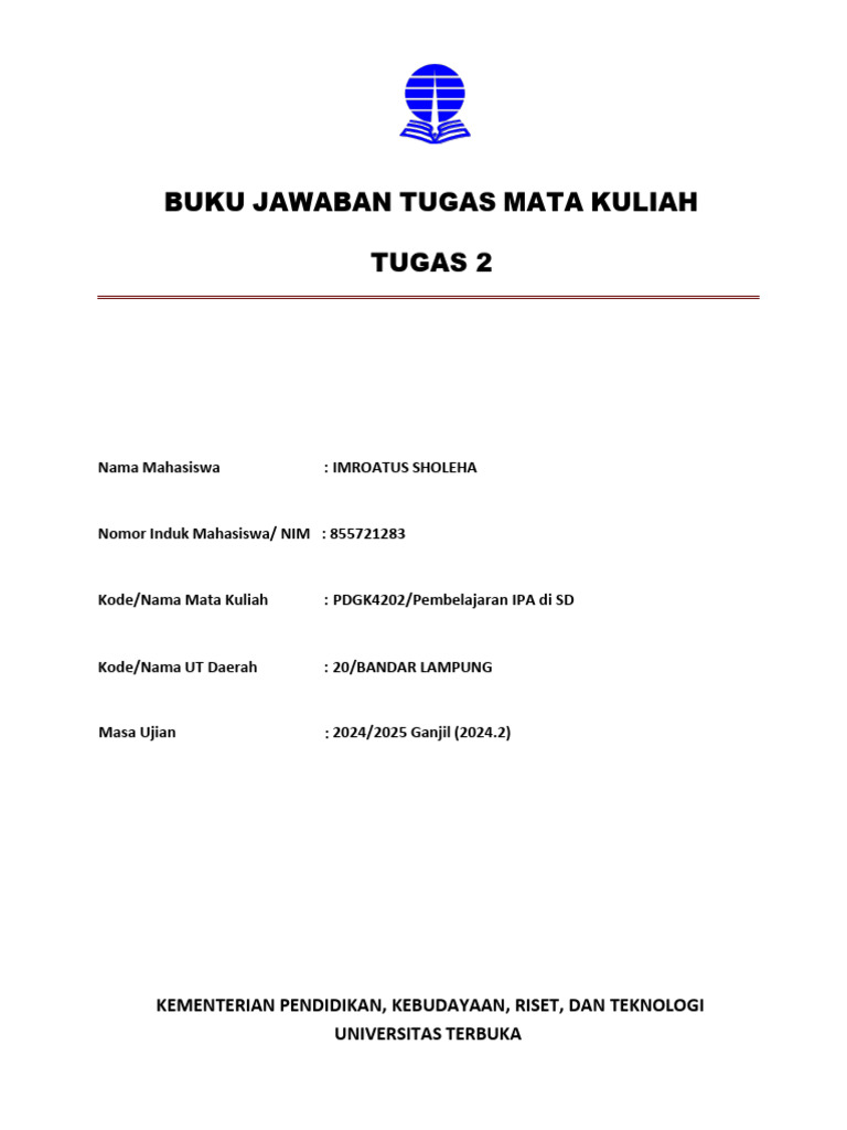 BJT TMK 2 Immroatus Pembelajaran Ipa Di SD | PDF