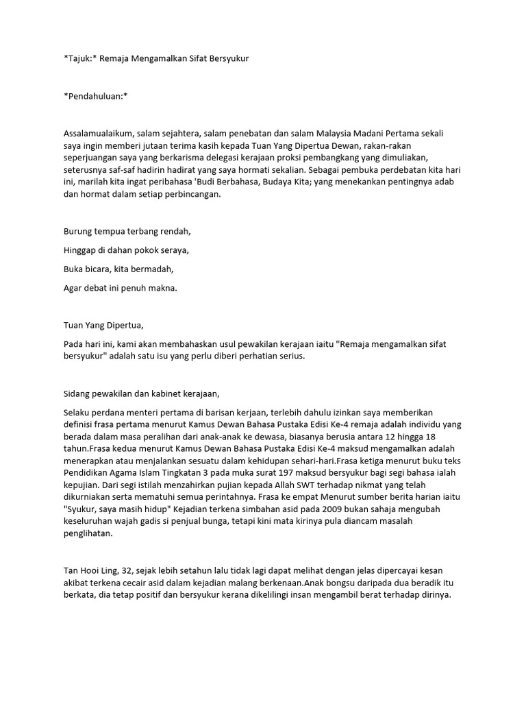 Teks Debat | PDF