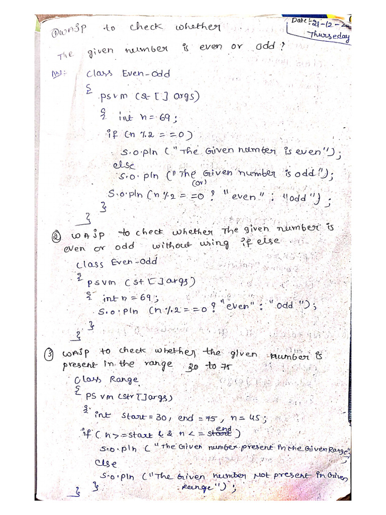 Java Programs | PDF
