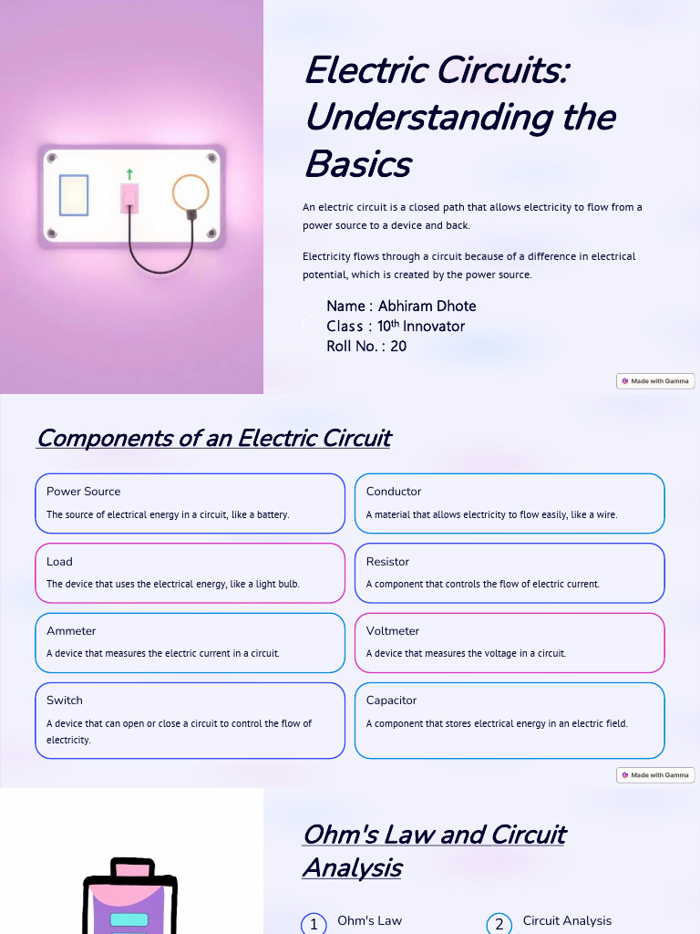 Electric Circuits Understanding The Basics Pdf Series And Parallel