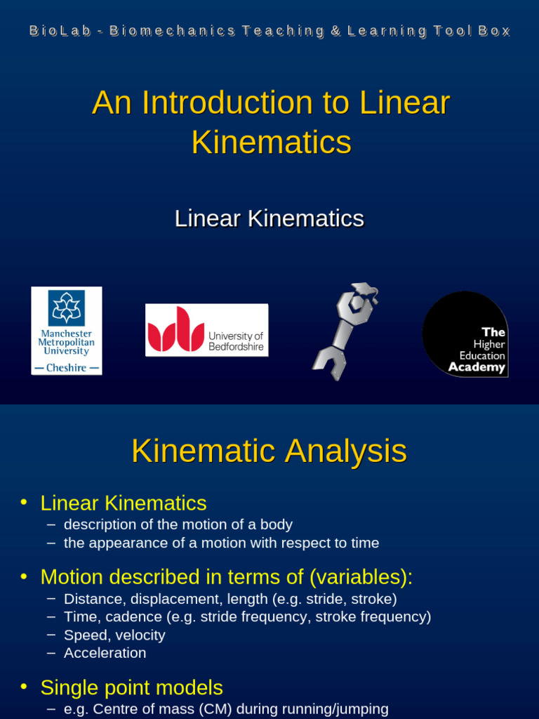 Introduction to Linear Kinematics | PDF | Acceleration | Velocity