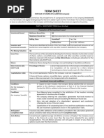 Term Sheet Template 24 | PDF | Stocks | Investing