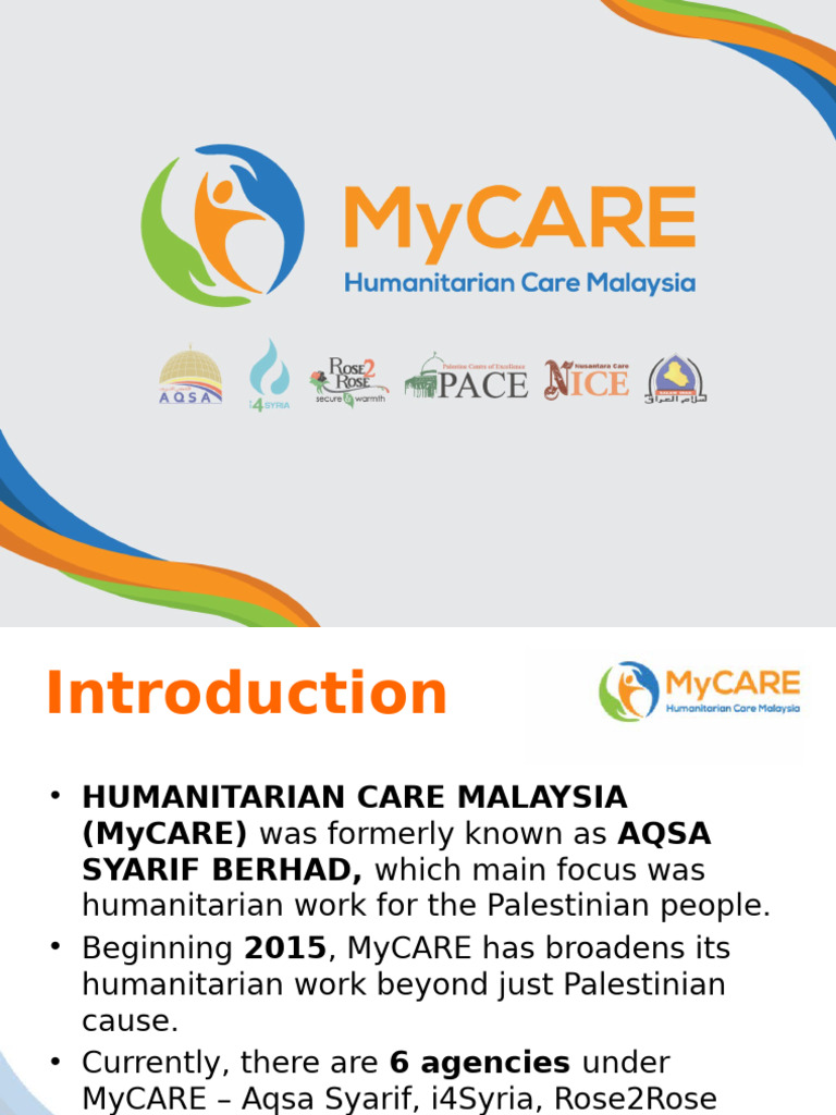 MyCARE - An Introduction - Eng (2017) | PDF | Palestinian Refugees