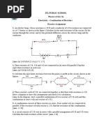 Class 10 Resistor Combination Problems | PDF | Series And Parallel ...
