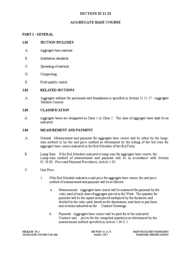 Aggregate Base Course | PDF | Construction Aggregate | Engineering