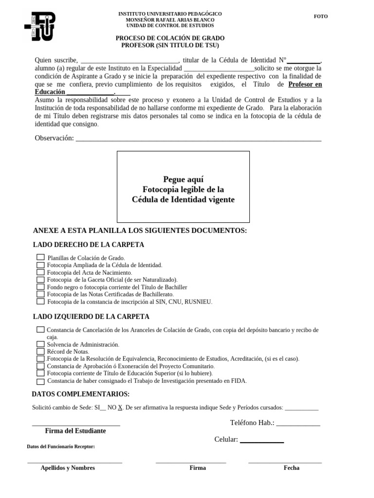 Profesor Sin Titulo de Tsu | PDF | Documento de identidad | Titulo ...