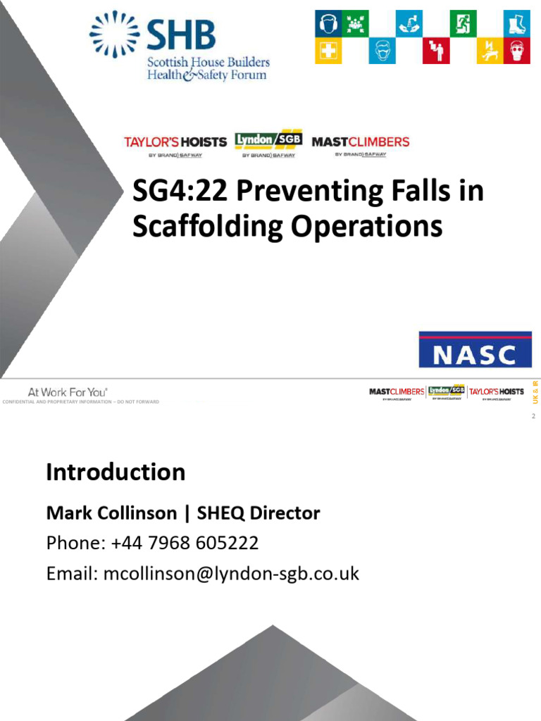 Preventing Falls in Scaffolding | PDF | Scaffolding | Trade Secret