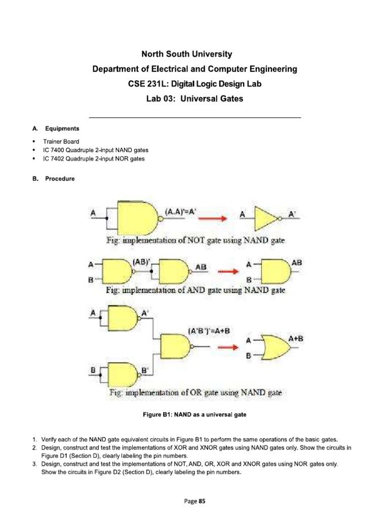 Lab-03 Universal Gates | PDF