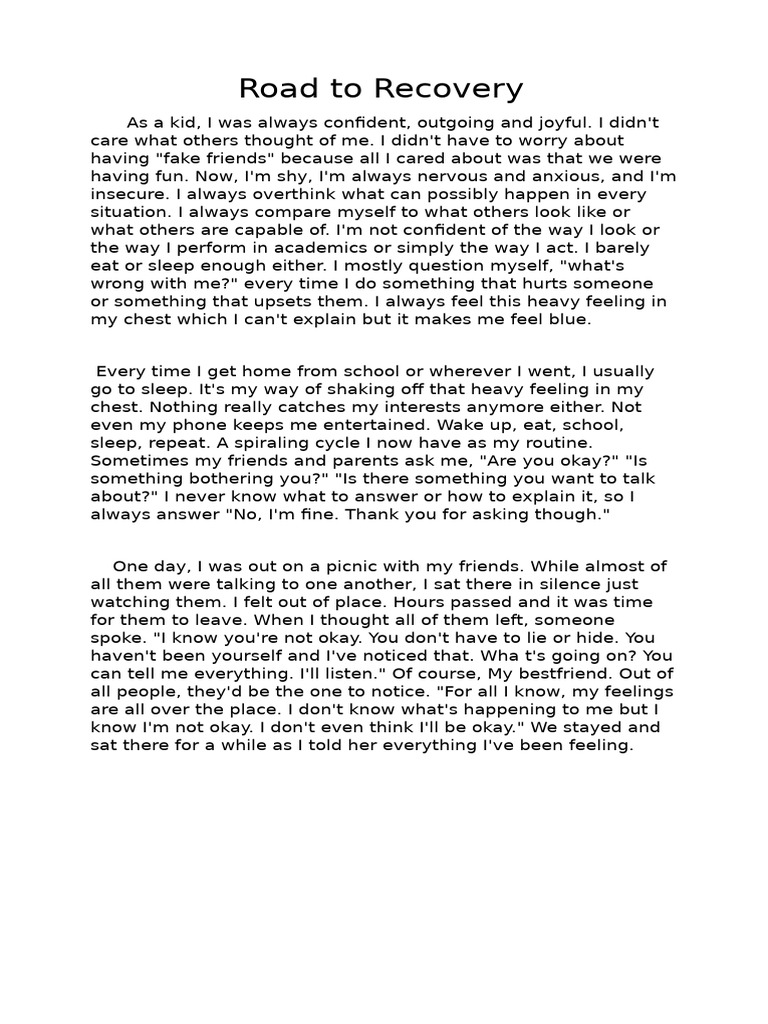 Road To Recovery | PDF | Self-Improvement