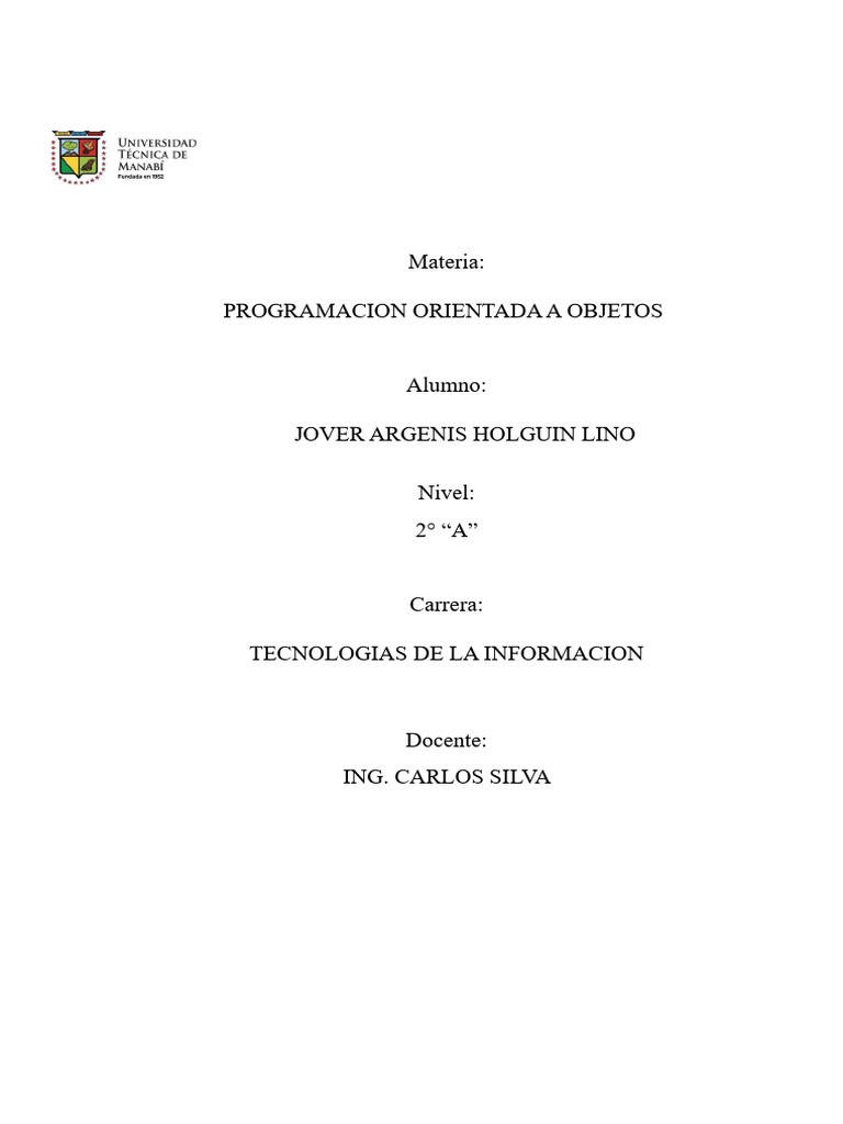 Tarea 1 | PDF | Java (lenguaje de programación) | Software