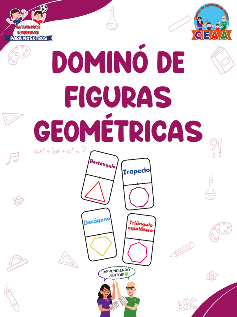 Dominó de Figuras Geométricas | PDF | Rectángulo | Geometría del plano ...