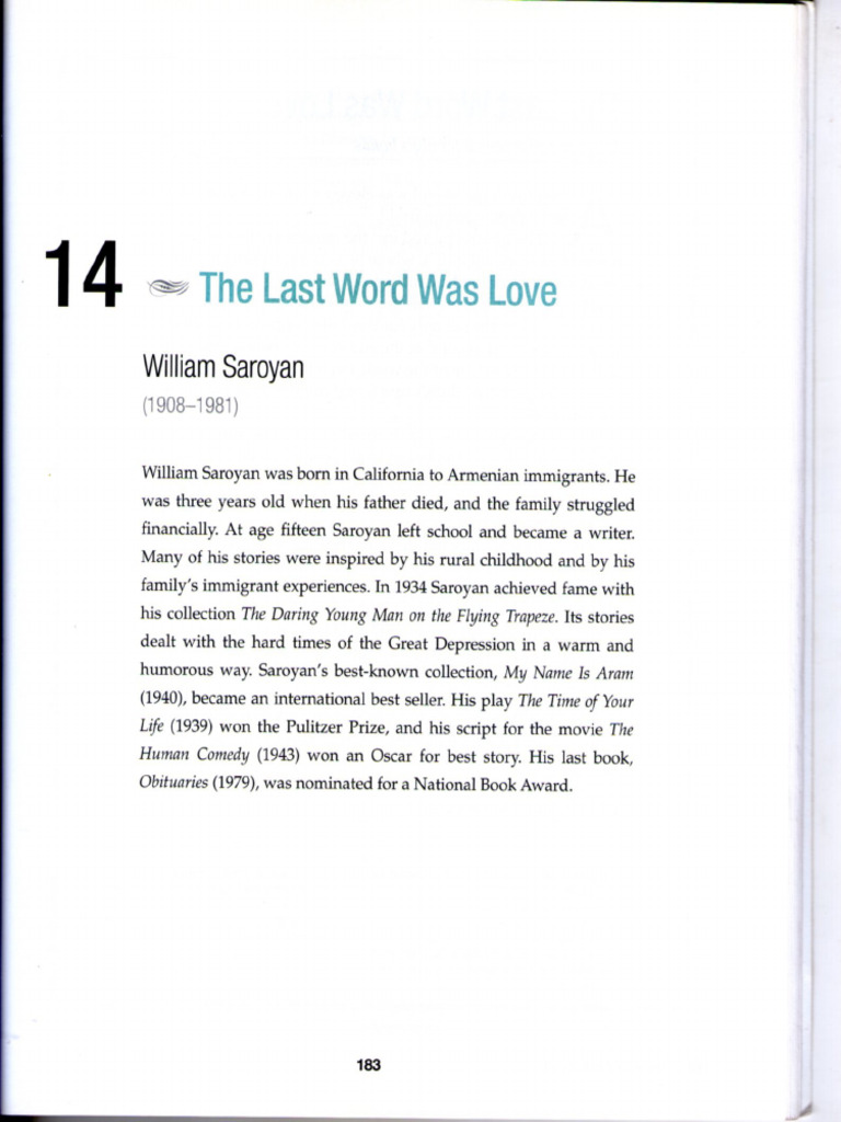 The Last Word Was Love | PDF