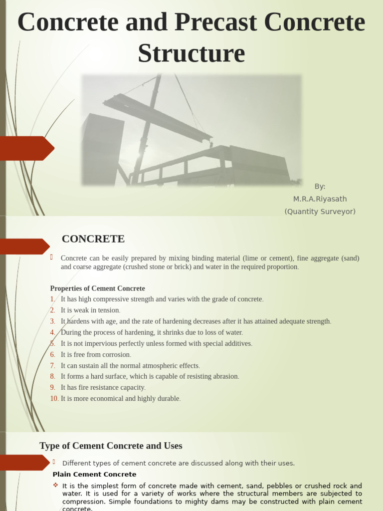 7 Concrete and Precast Concrete Structure | PDF | Concrete | Reinforced ...