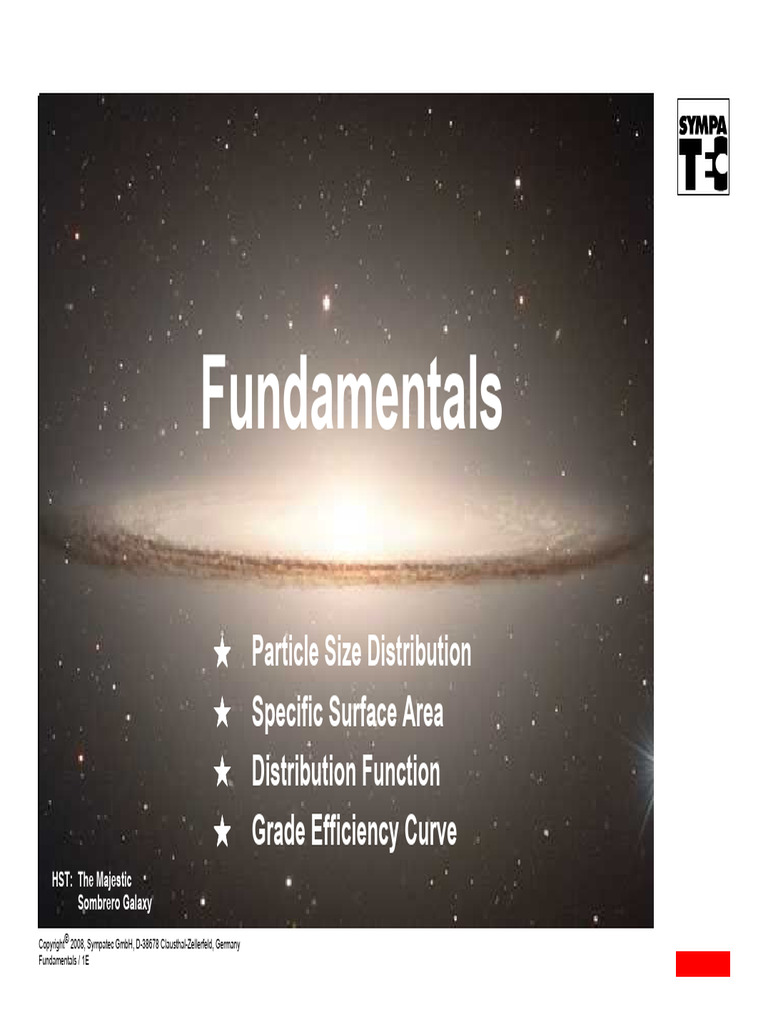 11 Fundamentals | PDF | Particle Size Distribution | Metrology
